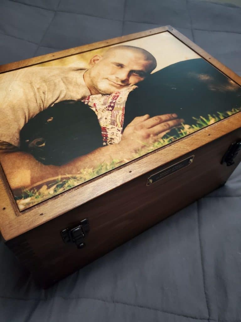 Custom Pet Lovers Keepsake Box - Relic Wood
